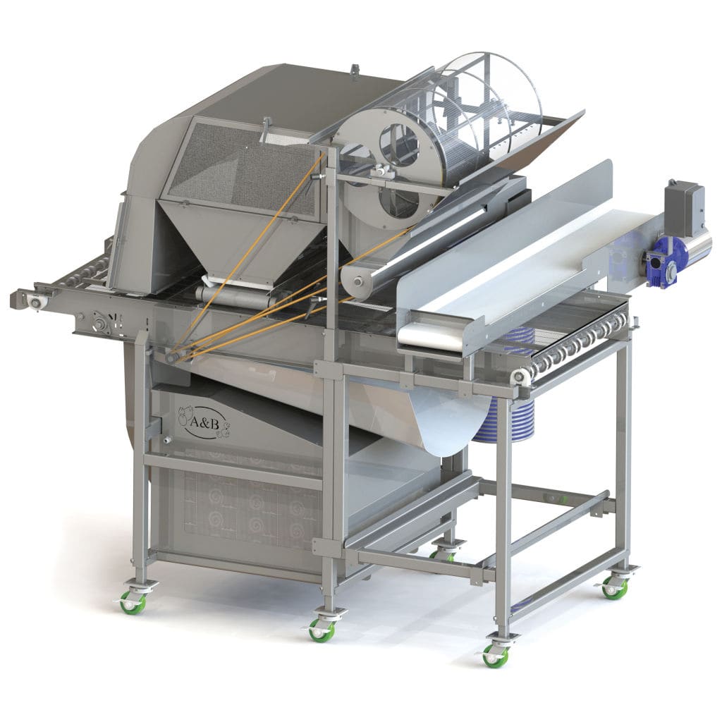 Fruit crop cleaning machine - PRBCX36 - A & B Packing Equipment, Inc.