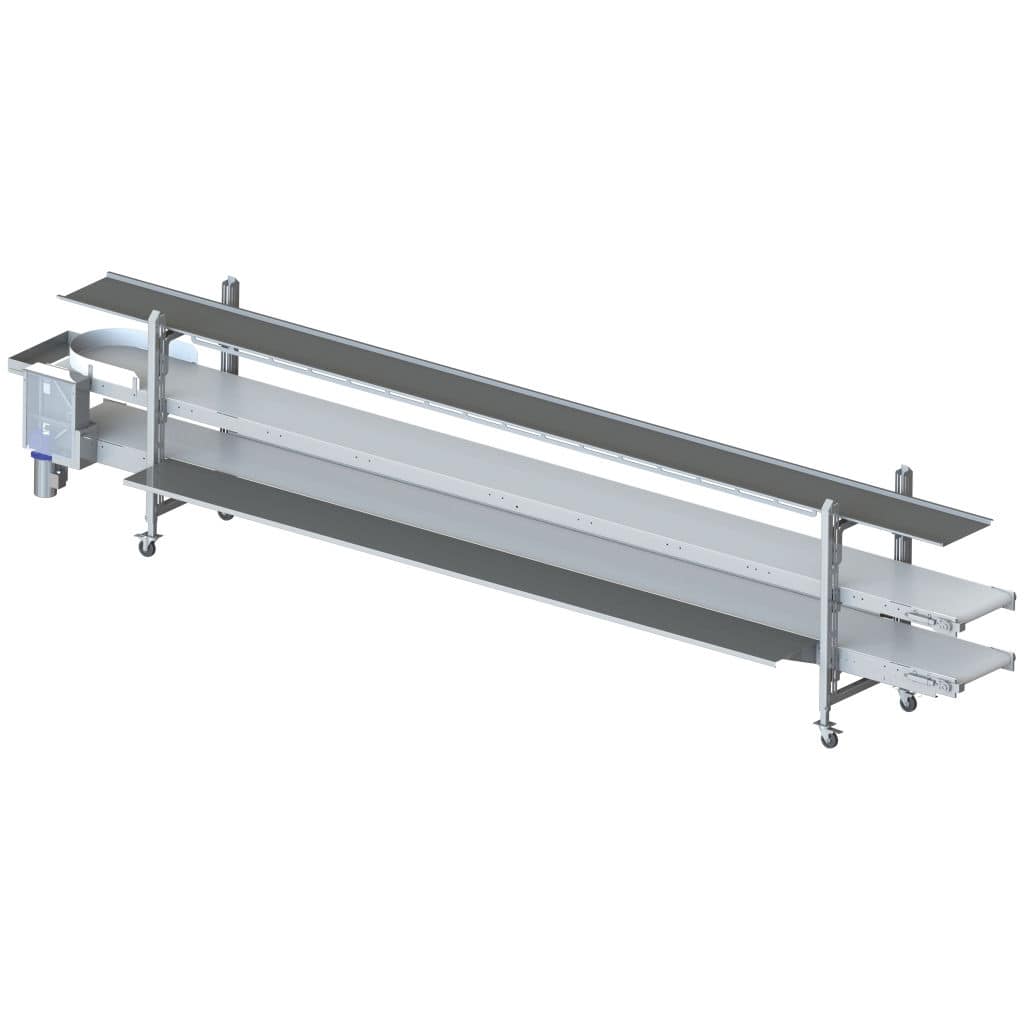 Fruit conveyor - A & B Packing Equipment, Inc. - for vegetables / belt ...