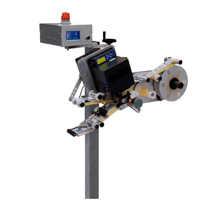 Automatic labeling machine - A & B Packing Equipment, Inc. - with printer