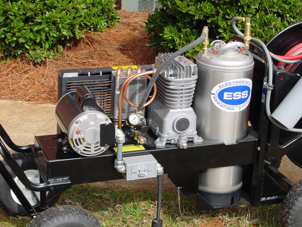 Wheeled sprayer / air-assisted / electrostatic / for greenhouse - EPS-5 ...