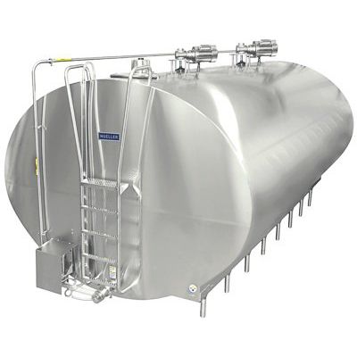 Milk tank - OH - Paul Mueller Company - horizontal / stainless steel ...