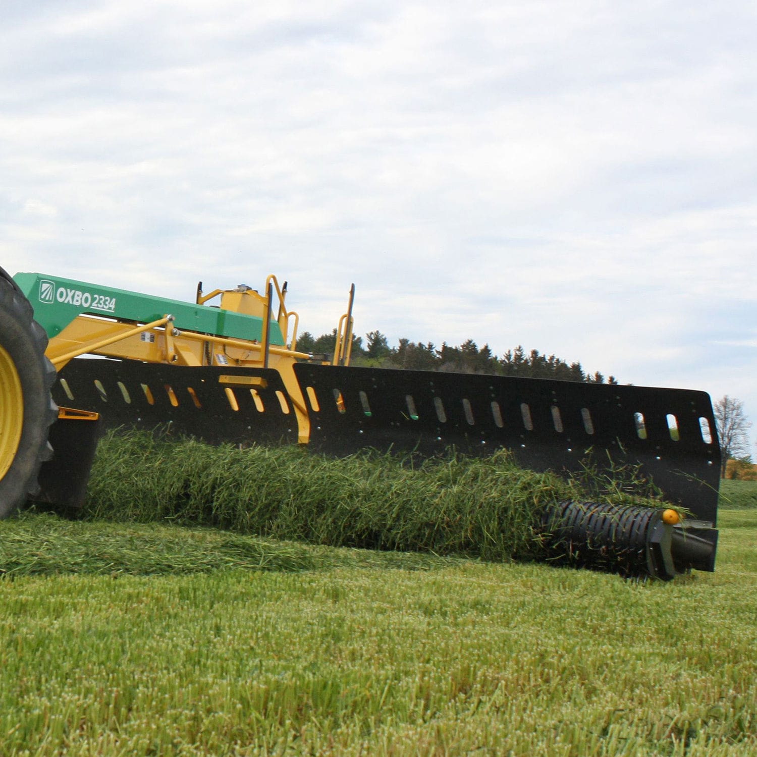 Belt rake - 2334 - Oxbo International Corporation - side delivery