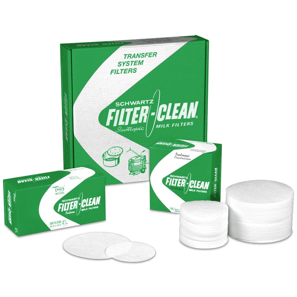 Disc milk filter - 4103.1444 - Schwartz Manufacturing Company - white