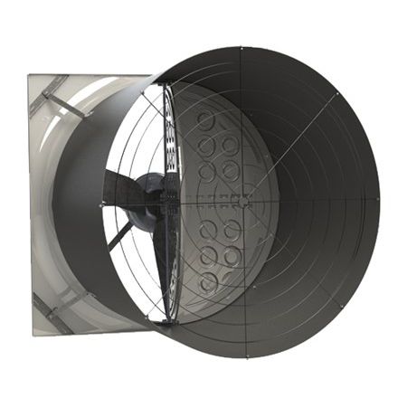 Farm building fan - WM54 - Munters - for air circulation / fiberglass