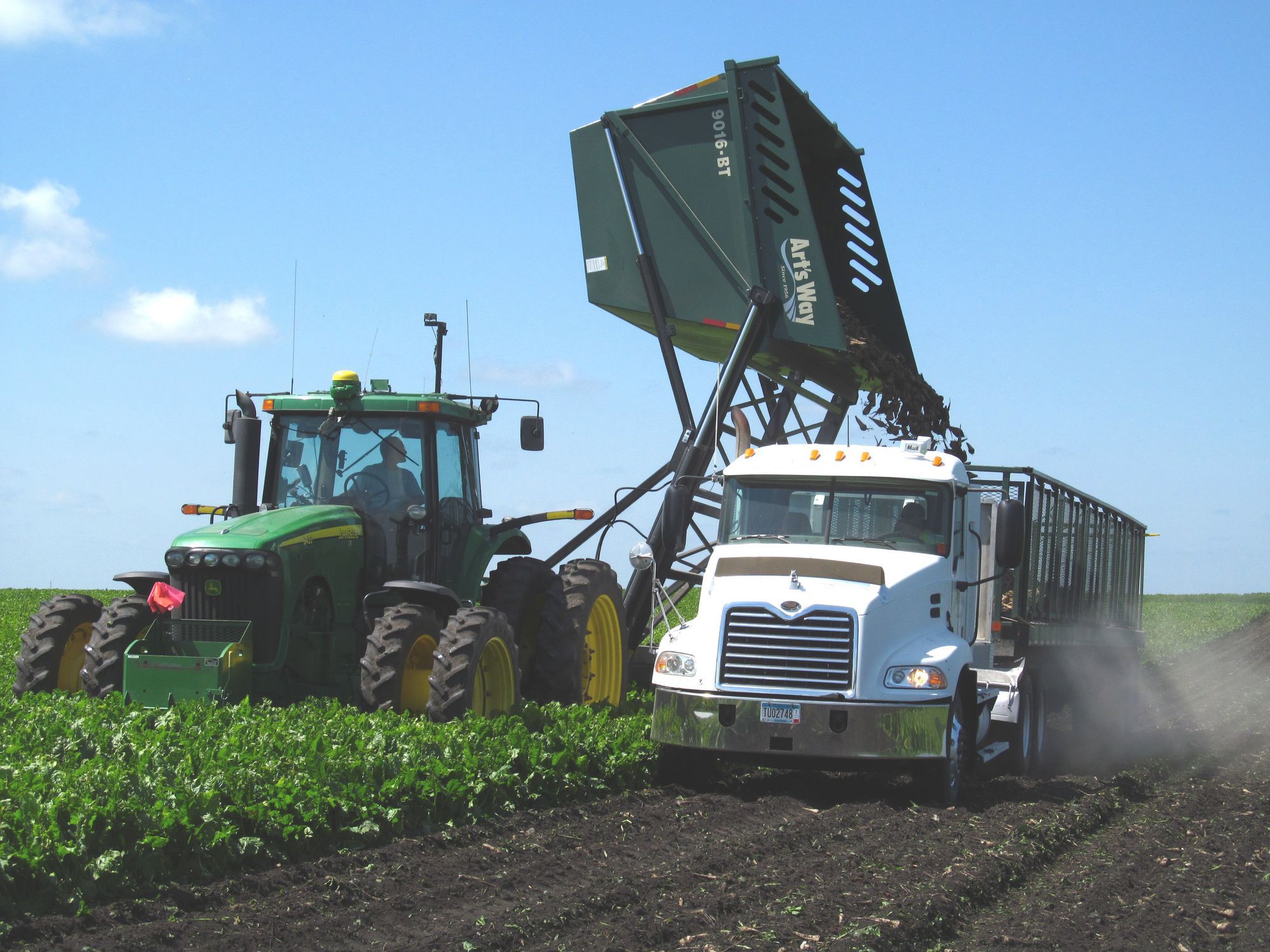 Dump trailer - 9016BT - Art's Way - 2-axle / forage / 18 ton