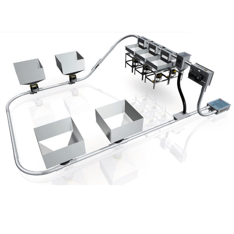 Hopper feeding system - AKVA group - for aquaculture