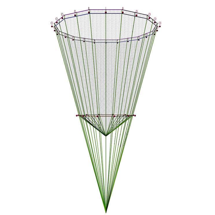 Basin separation aquaculture net - SPAGHETTI - Hvalpsund Net a/s ...