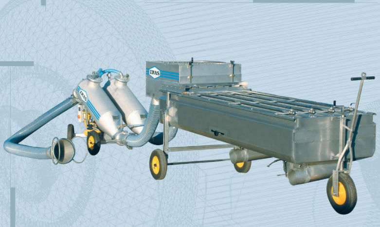 5-channel fish grader - PV150 DLF - IRAS A/S - with water pump