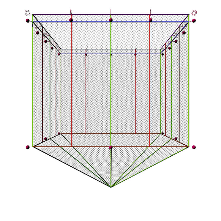 Basin separation aquaculture net - Mørenot Aquaculture AS - nylon ...