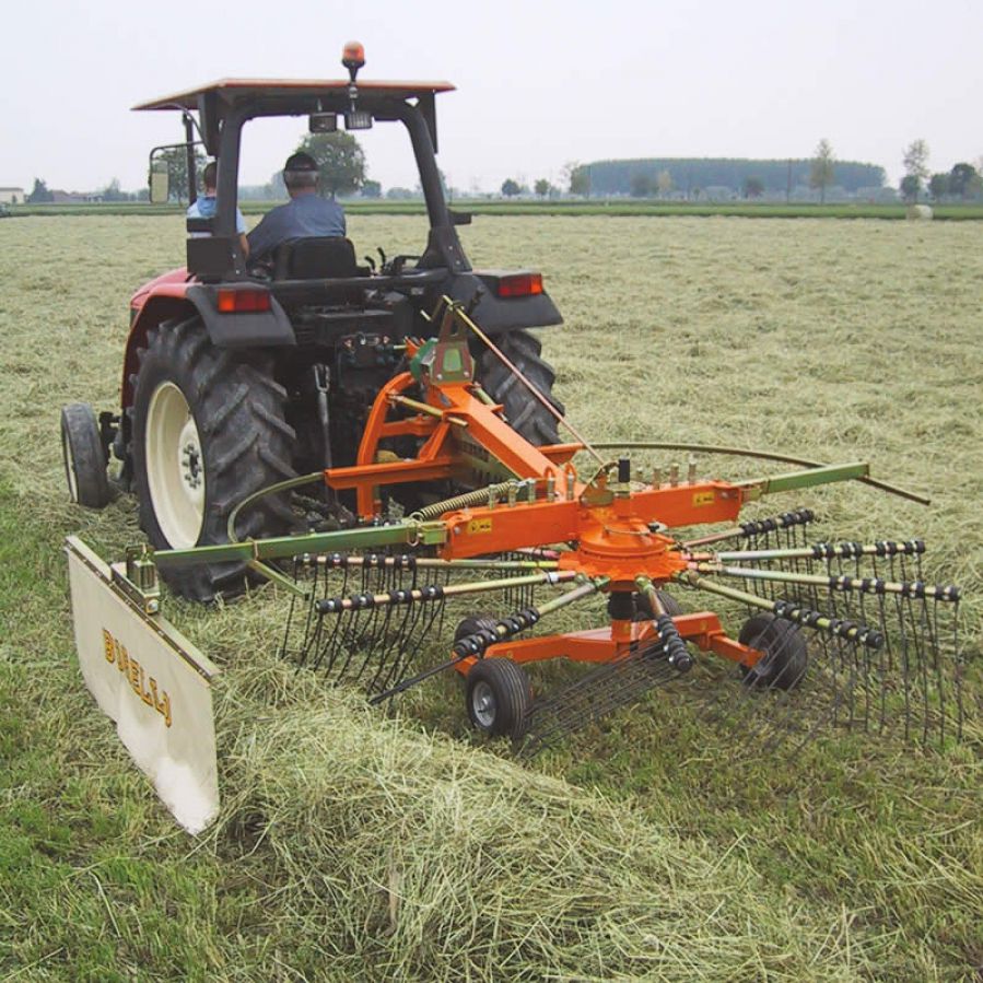 Rotary swather rake - BORELLO 3.8 - Abimac Srl - side delivery / single ...