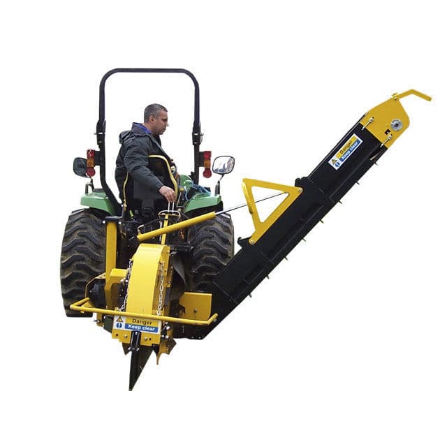 Single-wheel trencher - AFT45 - AFT Trenchers Limited - with conveyor