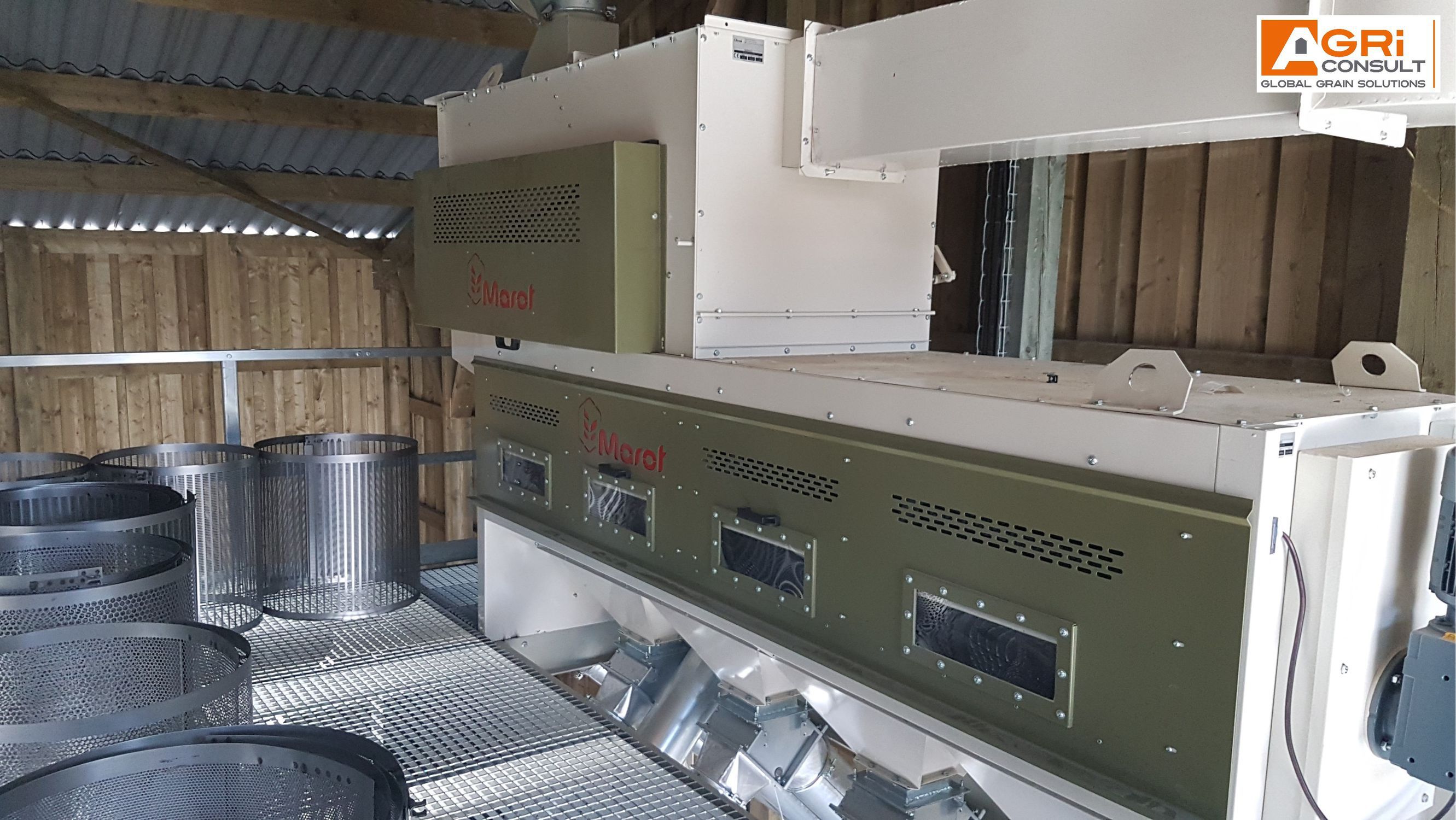 Grain pre-cleaner - Nettoyeur rotatif Marot - AGRICONSULT - Rotary drum