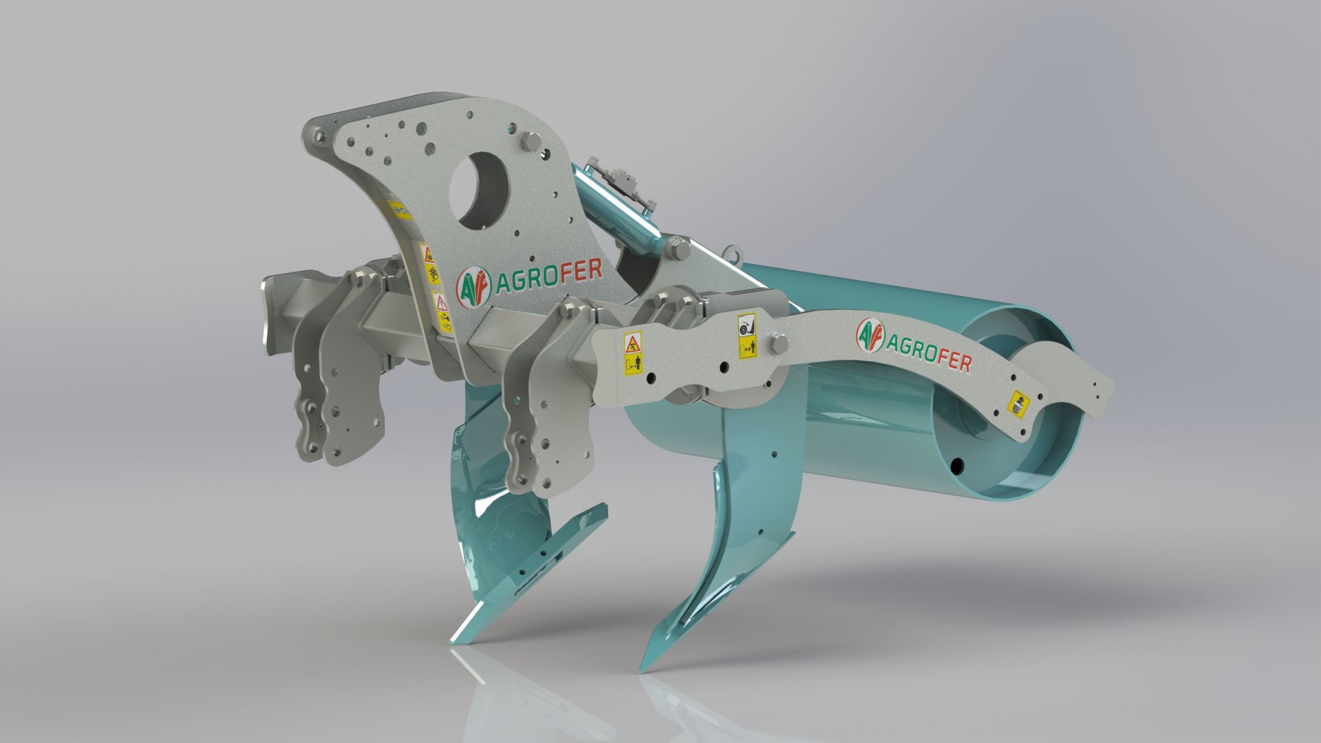 2-shank soil loosener - DAR - Agrofer SRL - with roller