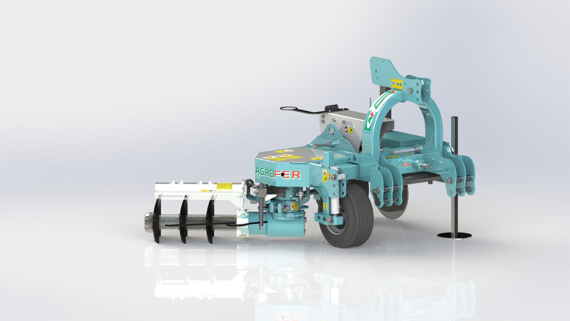 1-row ridger - UNIVERSAL SIMPLE - Agrofer SRL - vine stock / disc