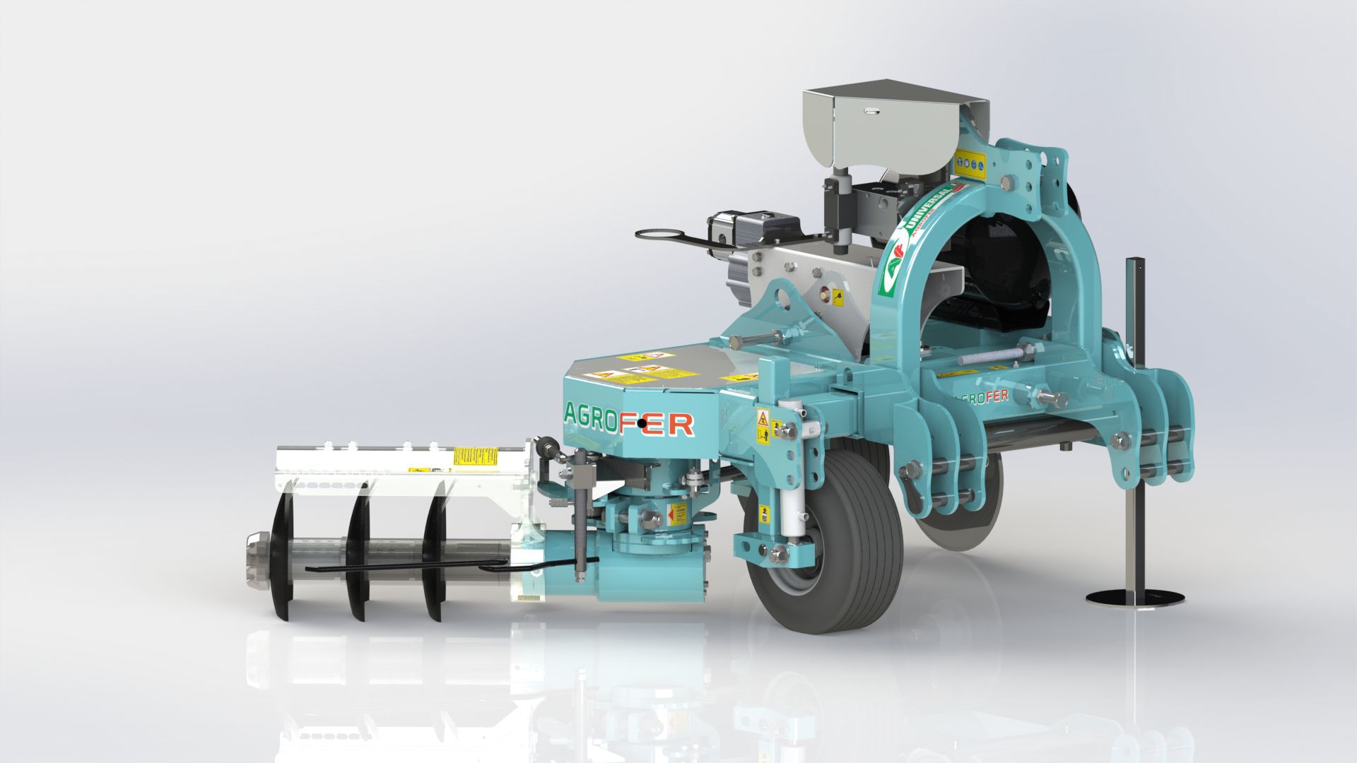 1-row ridger - UNIVERSAL REAR - Agrofer SRL - vine stock / disc