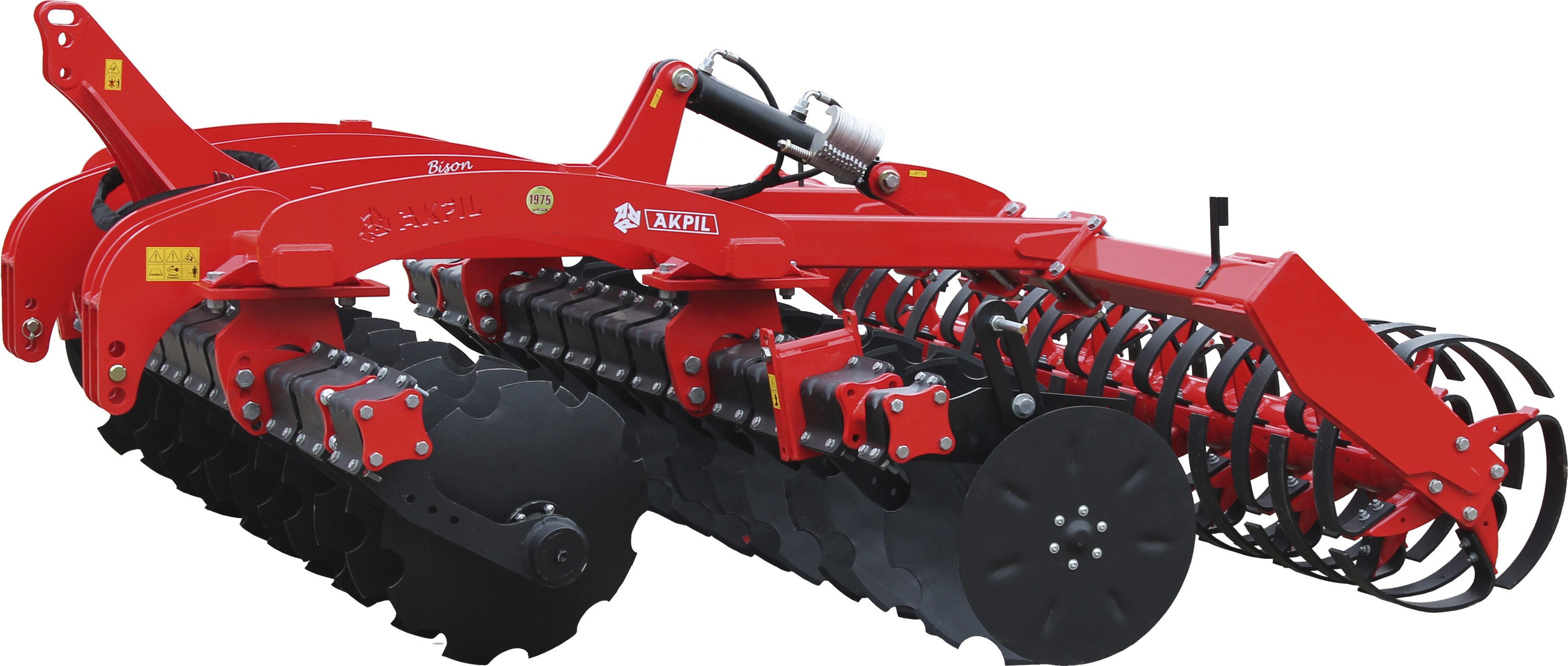 Mounted disc cultivator - BISON series - Akpil - 2-section / 3-point ...