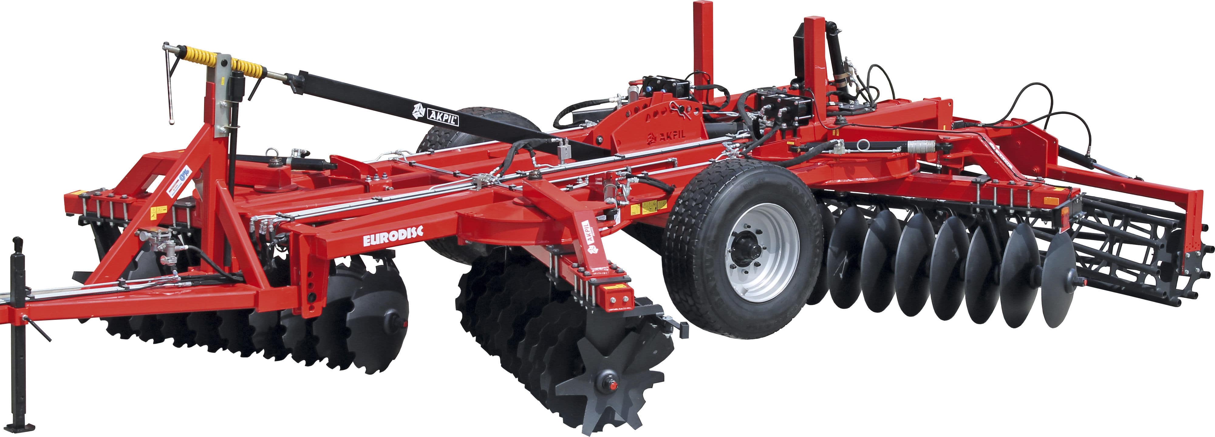 Towed disc harrow - EURODISC - Akpil - 2-section / with roller / tandem