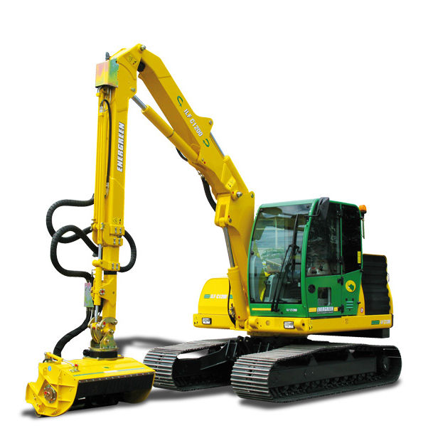 Self-propelled reach mower - ILF C1200 - Energreen - folding / hydrostatic