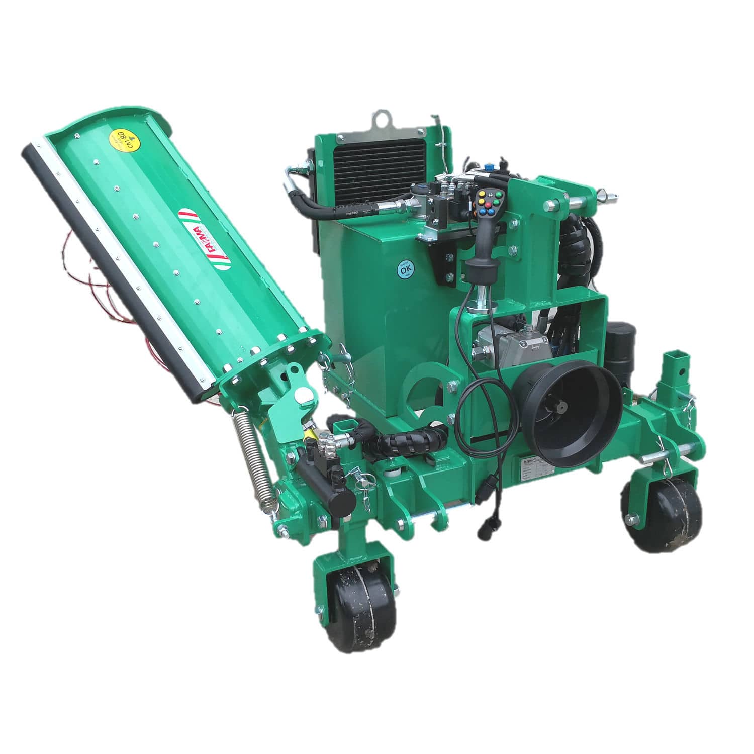 Mounted reach mower - ECO TRIMMER 1 - FA.MA. - folding / PTO-driven ...