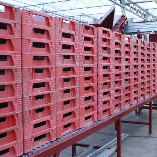 Tray destacker - Flier Systems - for crates / automatic