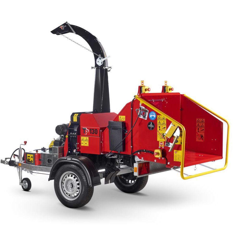 Towed wood chipper - TP 130 MOBILE - FSI-Franskan - gasoline engine