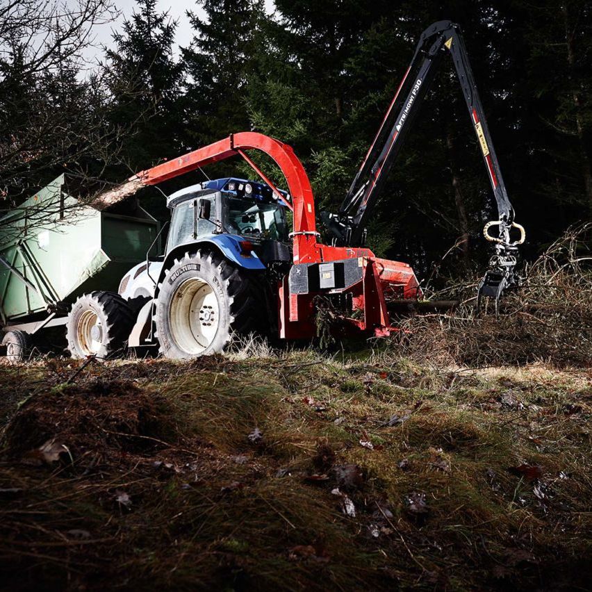 Mounted wood chipper - TP 320 PTO K - FSI-Franskan - diesel engine ...