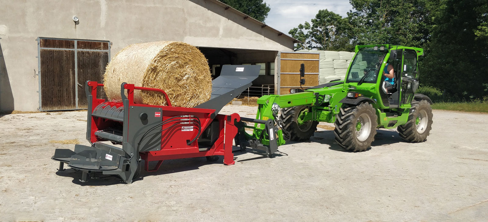 Mounted straw blower and feeder - GDPME250F - Galonnier - bedding / for ...