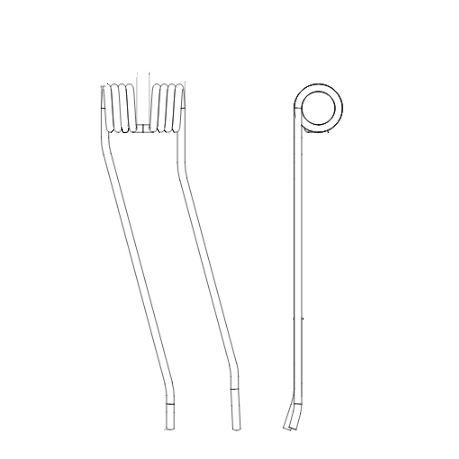 Double torsion spring - EXP 04 D - Grange et Walter - spiral / for rakes