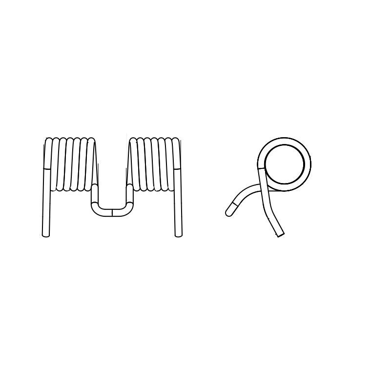 Double torsion spring - EXP 11 - Grange et Walter - spiral / for rakes