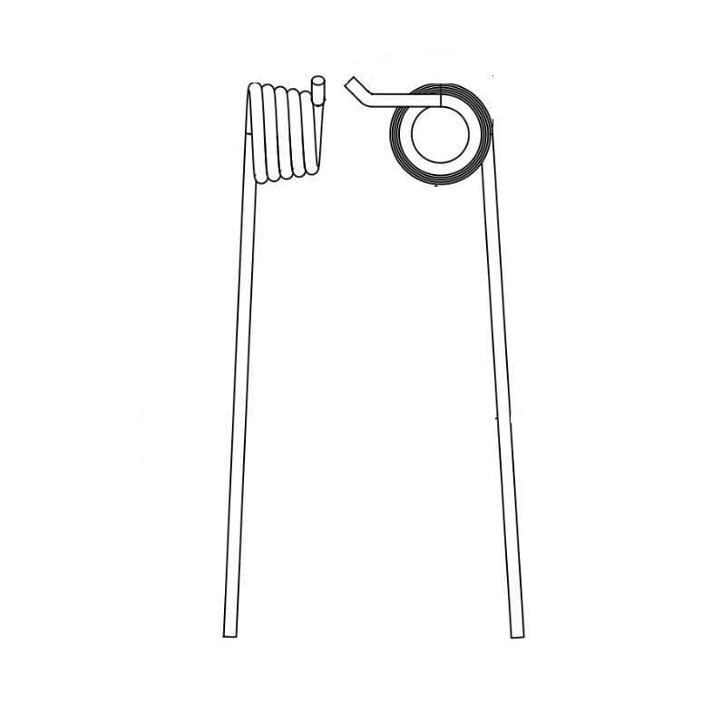 Torsion spring - GW 025 D - Grange et Walter - spiral / for rakes