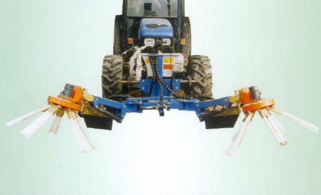 Vine shoot rake - I.ME.CA. - rotary / side delivery / bi-rotor