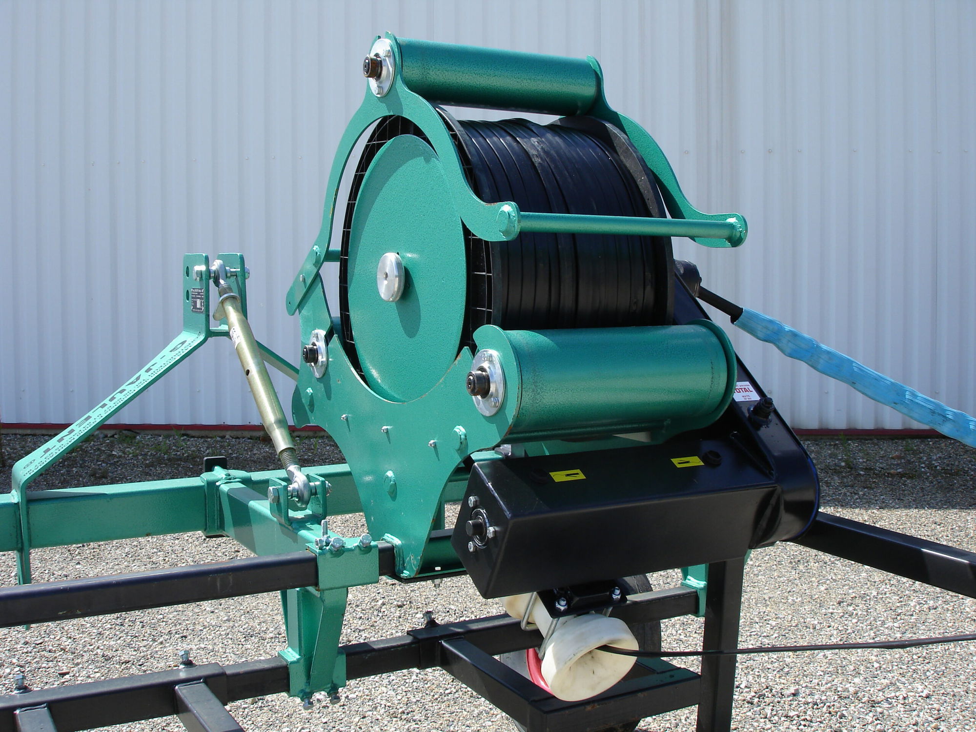 Tractor-mounted irrigation hose reel - Jaulent Industrie - with hose ...