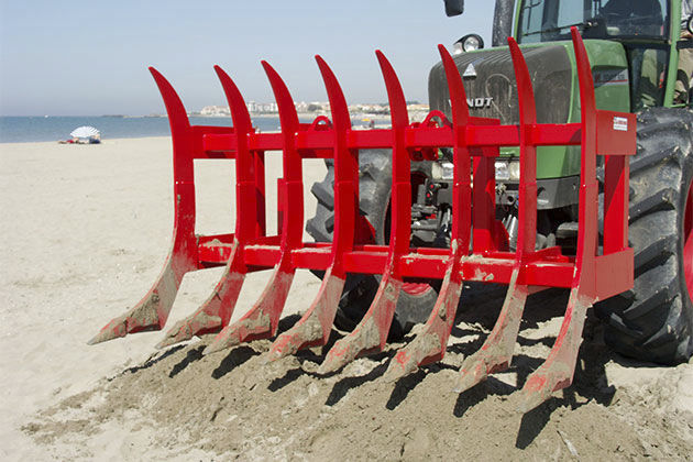 Vine shoot rake - AMS–MA–GD–FS - KIRPY - for firewood / orchard / rigid