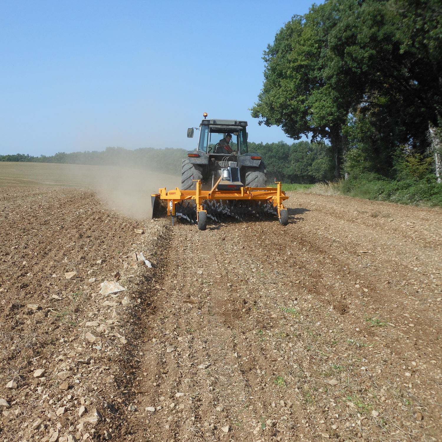 Stone rake - AN 32 H - KIRPY - rigid