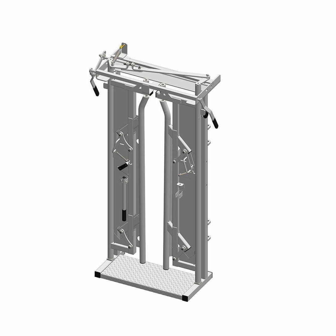 Cattle head gate - 515-12 - LM Bateman - manual tightening