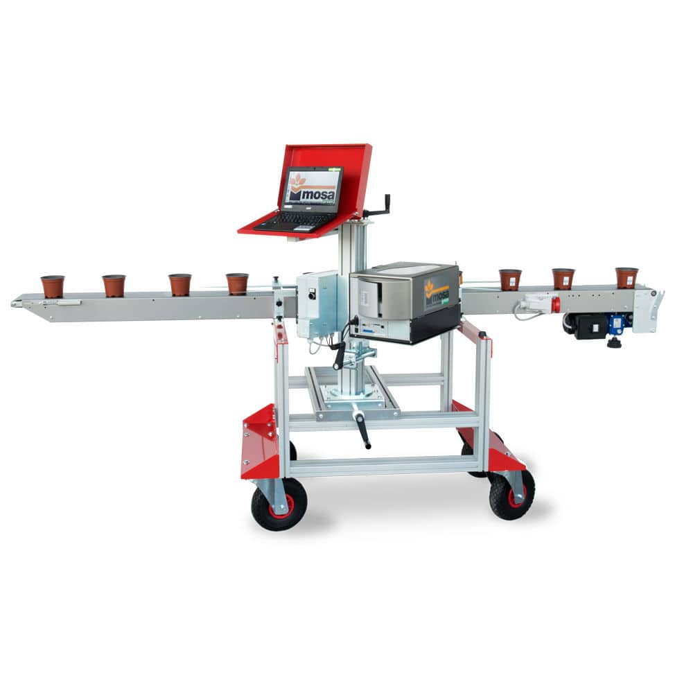 Automatic labeling machine - E12D - Mosa Green - for trays / for pots ...