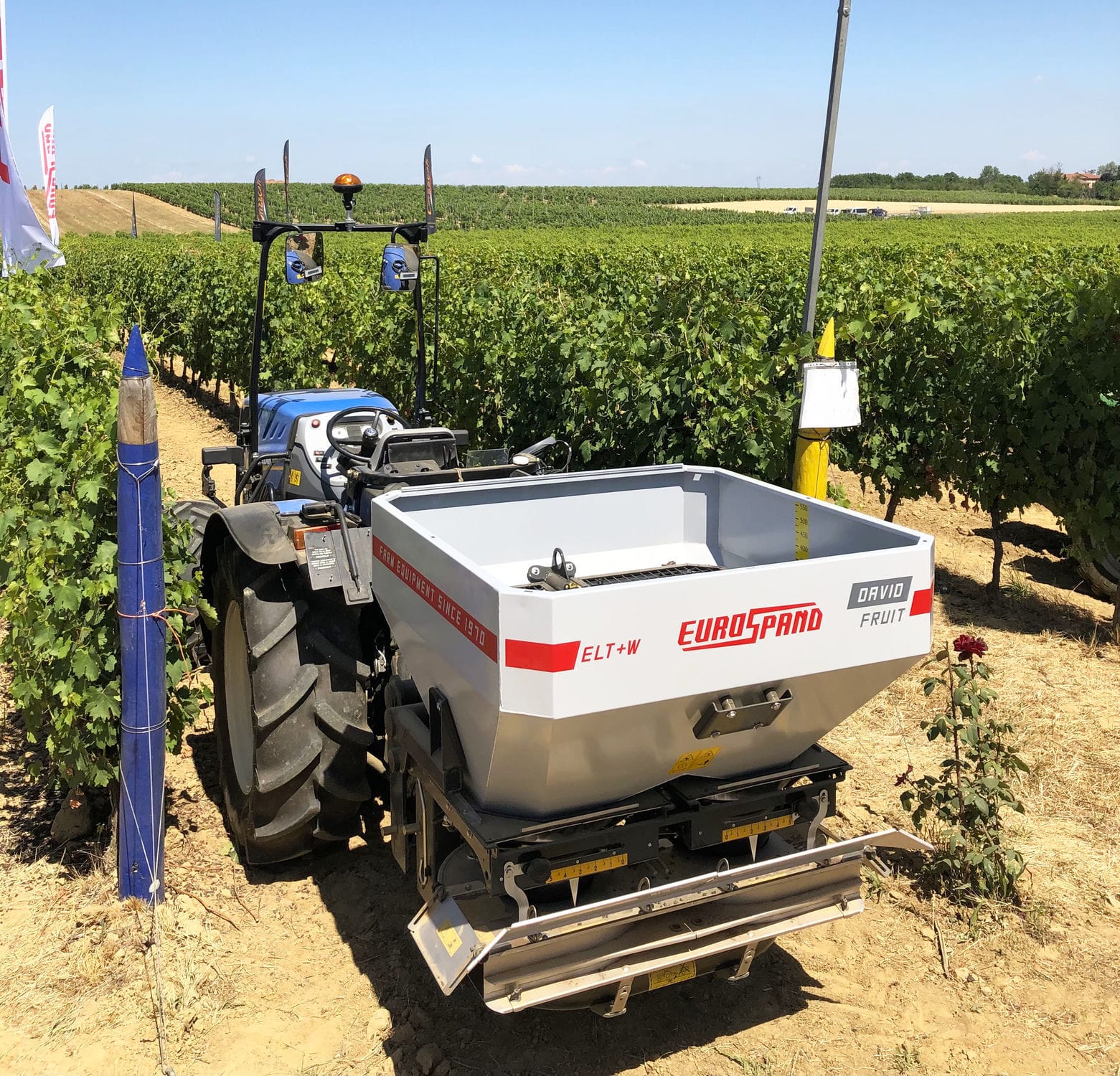 Mounted fertilizer spreader - DAVID FRUIT - EuroSpand - solid / multipurpose / centrifugal