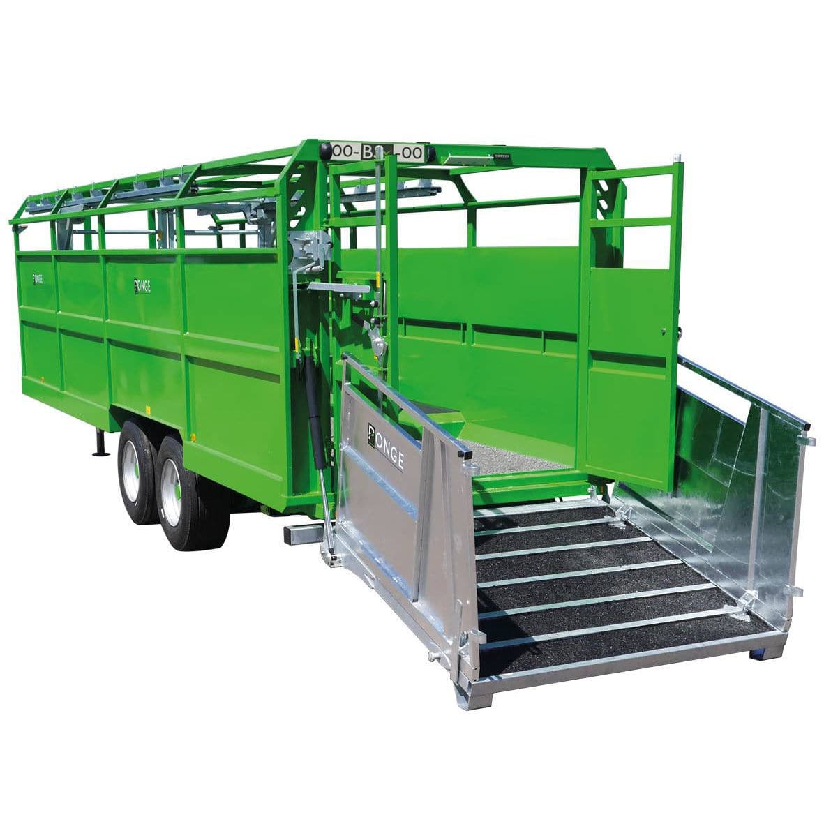 Single-axle stock trailer - BSX - Ponge - tandem axle / with swing doors