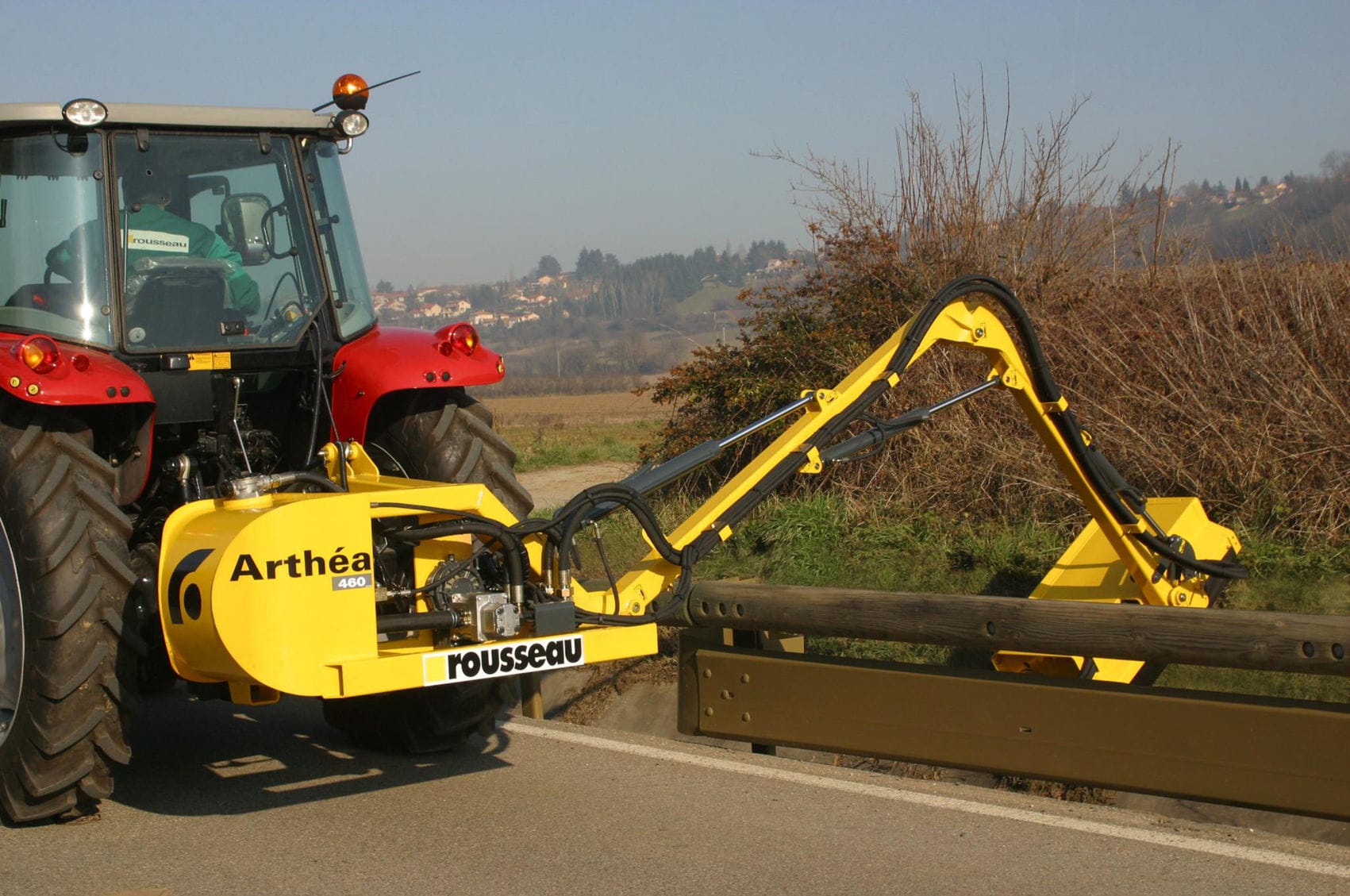Tractor-mounted reach mower - ARTHÉA 420 COMPACTE - Rousseau - flail ...