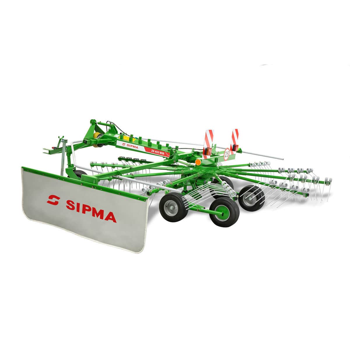 Rotary rake - ZK 455 WIR - Sipma - side delivery / single-rotor