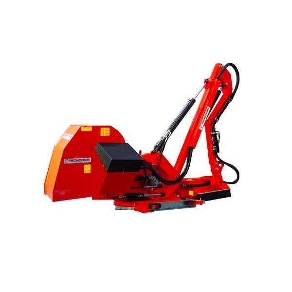 Mounted reach mower - VULTURE 500 HV - Tecnoagri - tractor-mounted / flail / folding