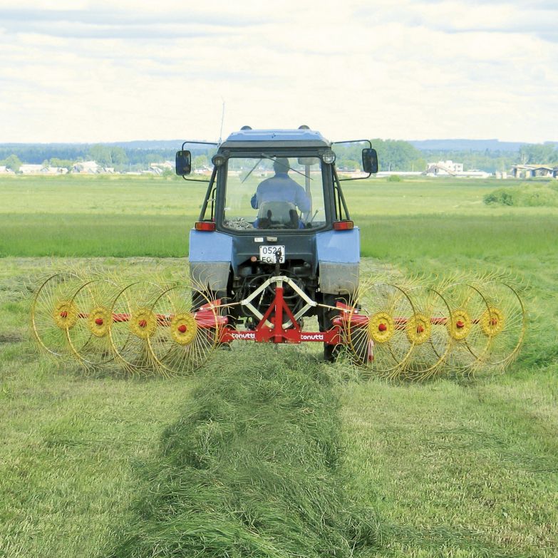 Wheel rake - RCS series - Tonutti / Wolagri - center delivery / multi-rotor