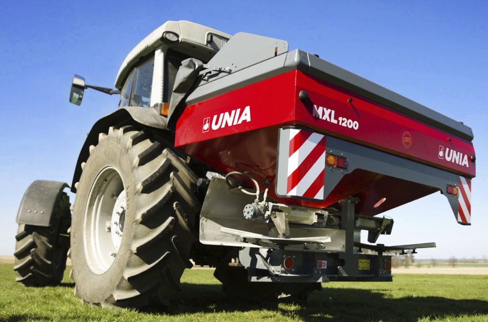 Mounted fertilizer spreader - MXL series - Unia - dry / granular ...