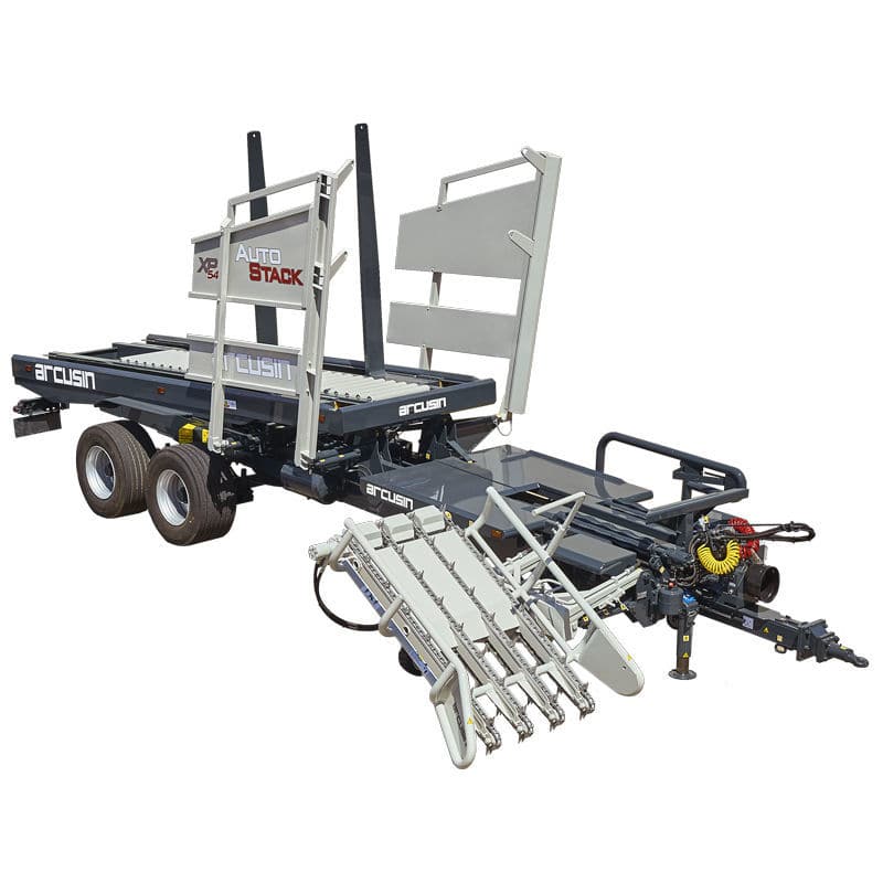 Rectangular bale stacker - AUTOSTACK XP 54 - ARCUSIN, S.A. - towed / self-unloading