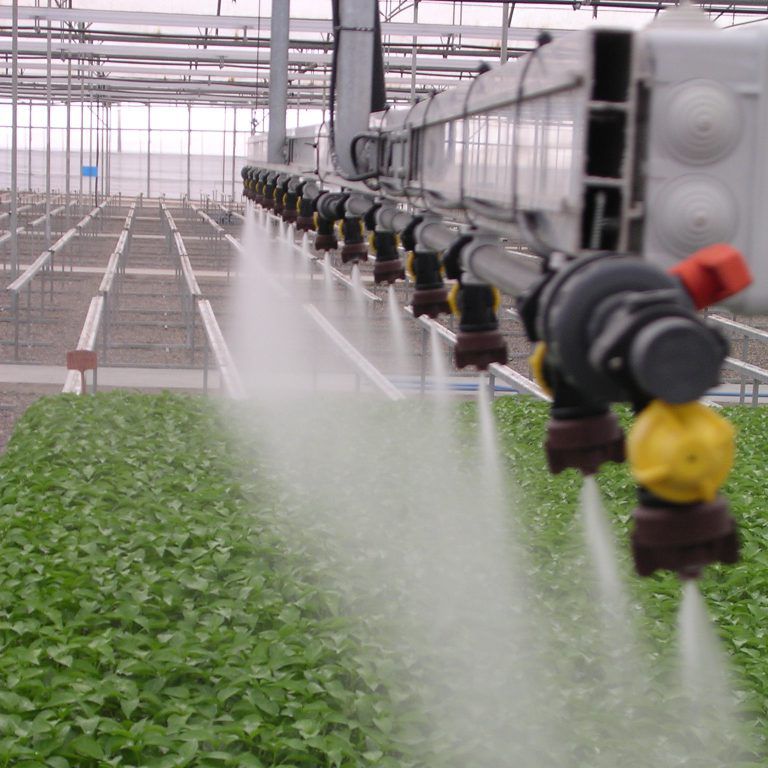 Greenhouse irrigation boom - Asthor - suspended