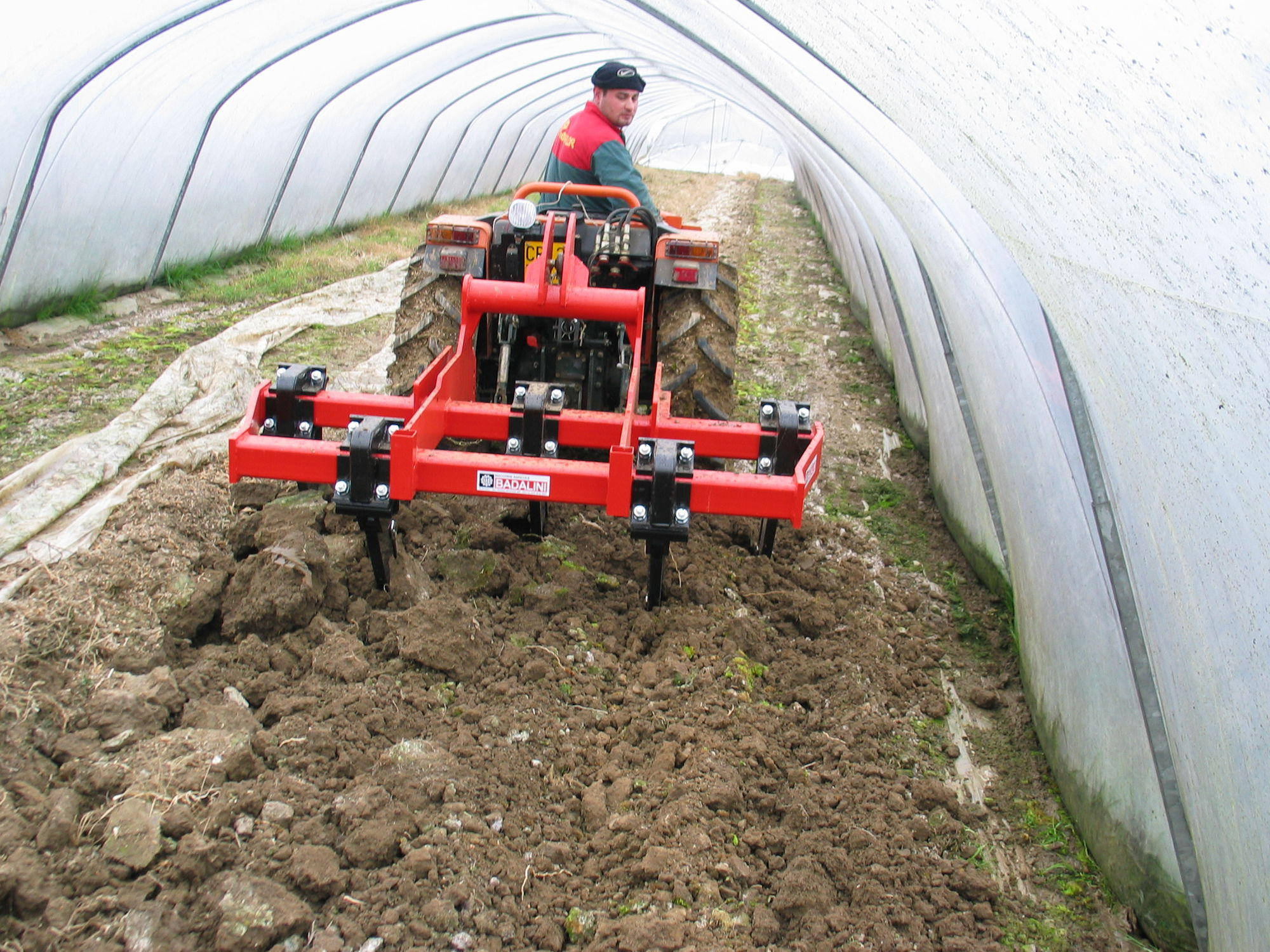 3-shank subsoiler - RAMBO MINI Series - Badalini srl - with gauge wheels