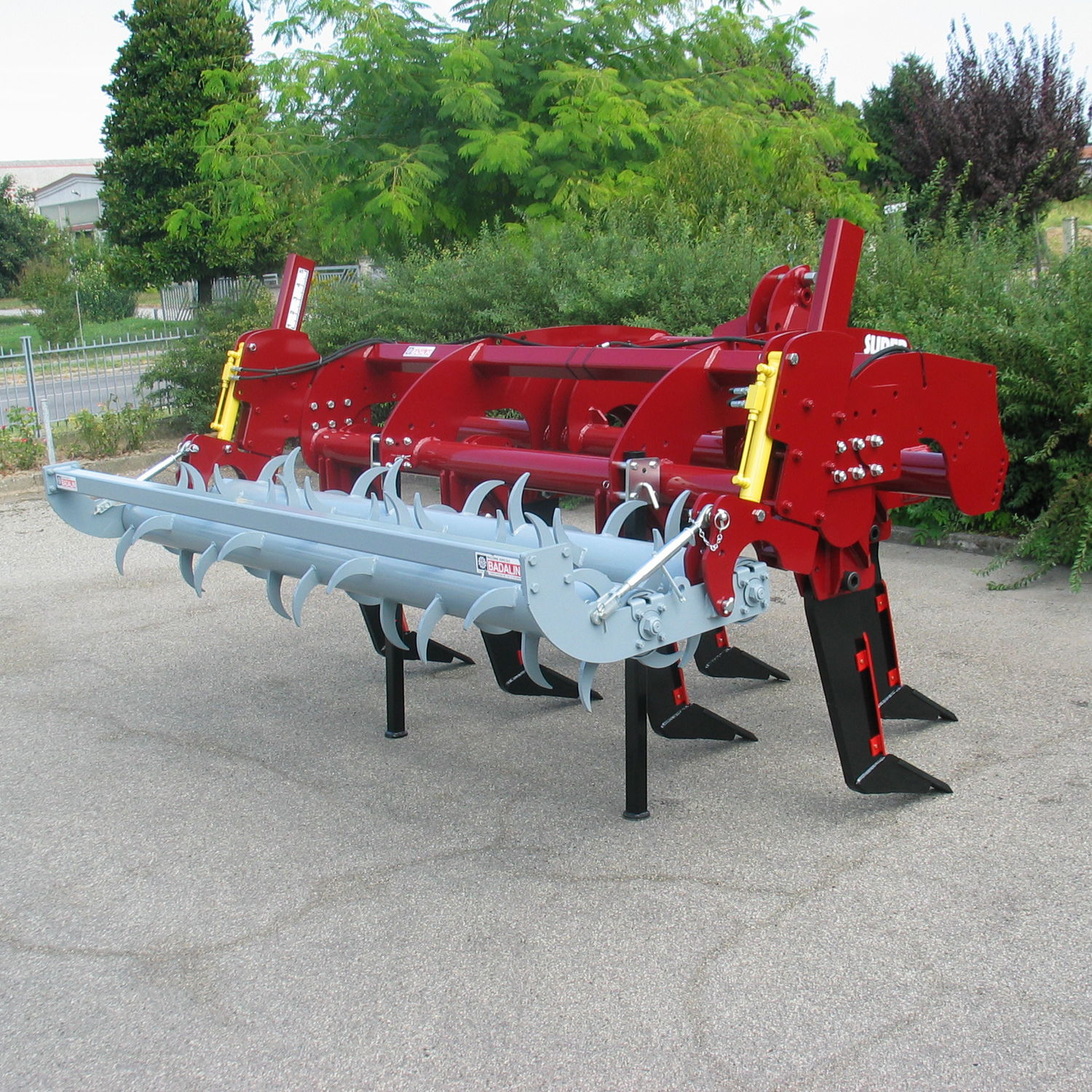 5-shank subsoiler - SUPER SAURON - Badalini Srl - 7-shank / with roller ...