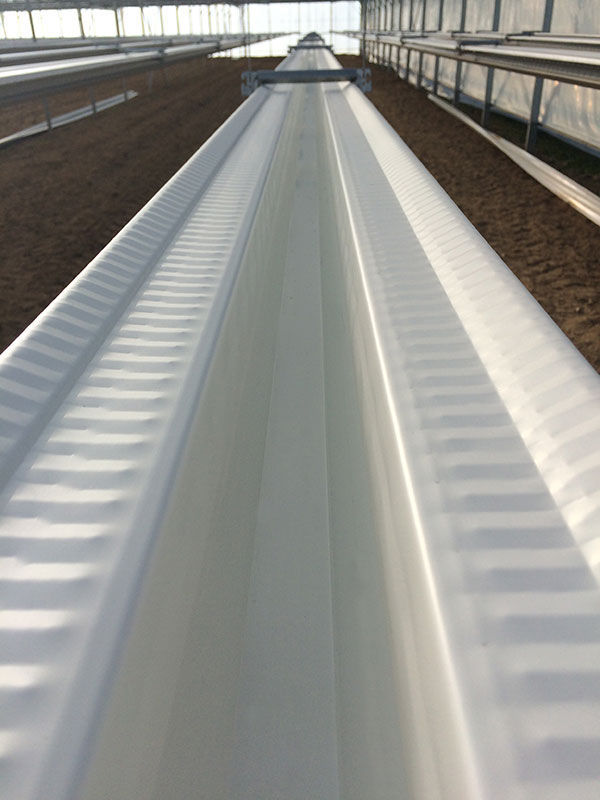 Galvanized steel irrigation gutter - PACE - Barre - U-shaped / hanging