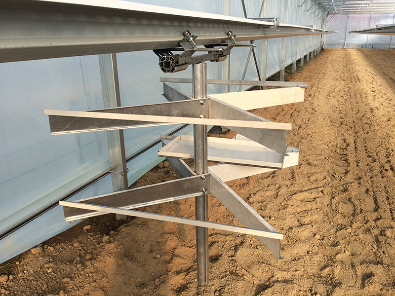 Galvanized steel irrigation gutter - PACE - Barre - U-shaped / hanging