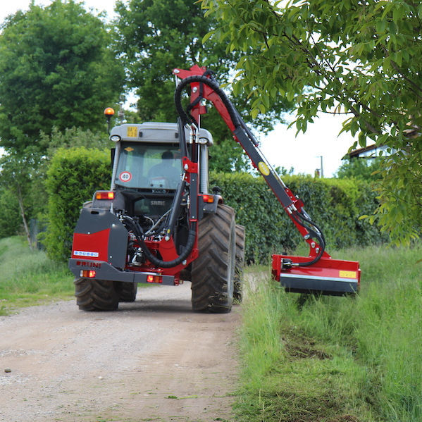 Mounted reach mower - DPS - Bruni - flail / folding / PTO-driven